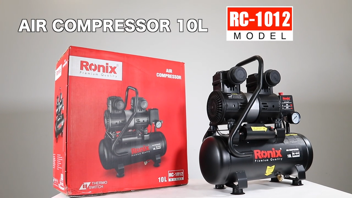 Oil free air compressor 10ltr silent Ronix – Sawaya Tools